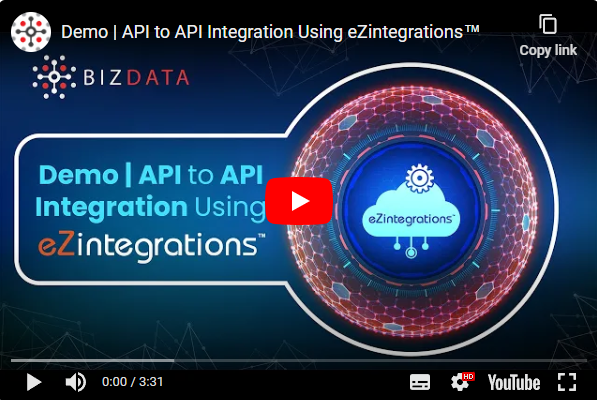 API to API integration using eZintegrations™ | Demo - AI Enabled Data ...
