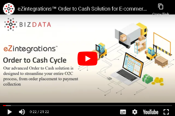 eZintegrations Order-to-Cash Solution for E-Commerce | Bizdata Demo